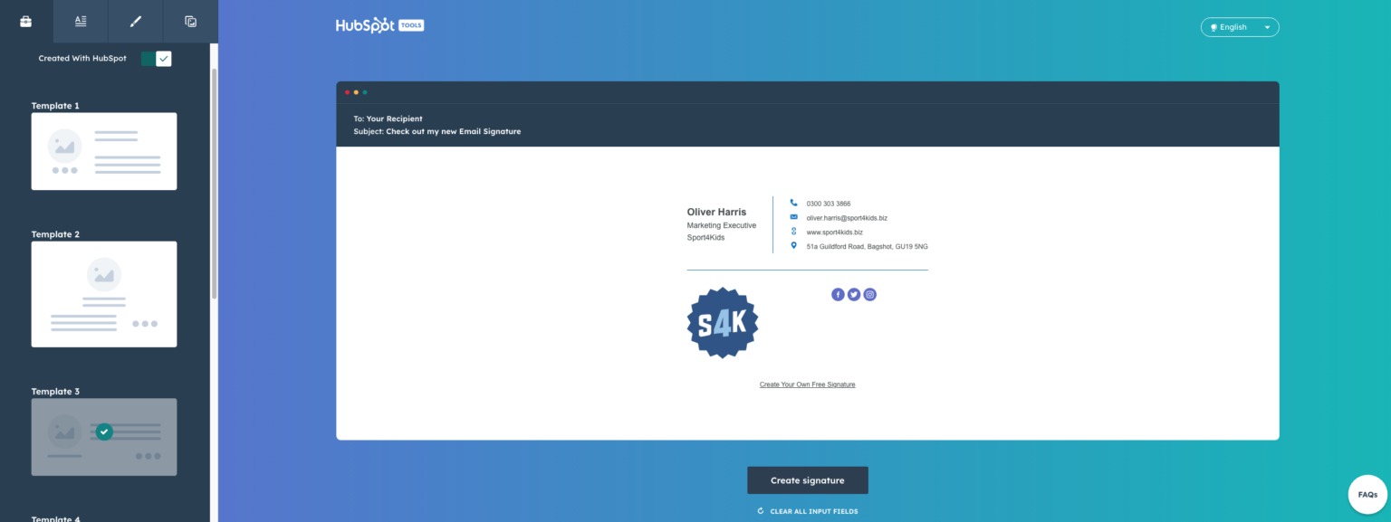 Creating an Email Signature - Kids Football | Football for Kids ...